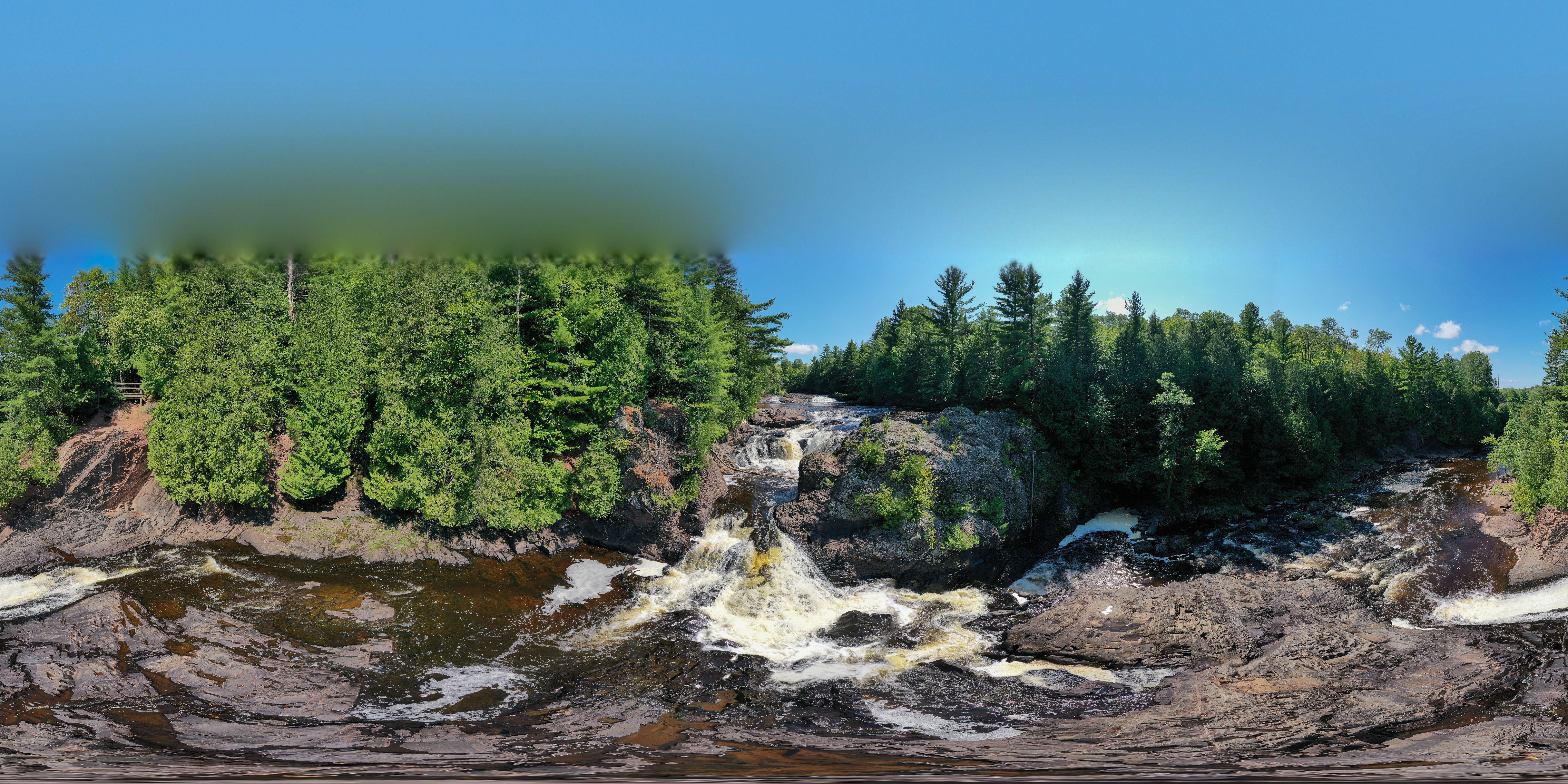 Potato River Falls, WI - Drone Tour by SpinVision